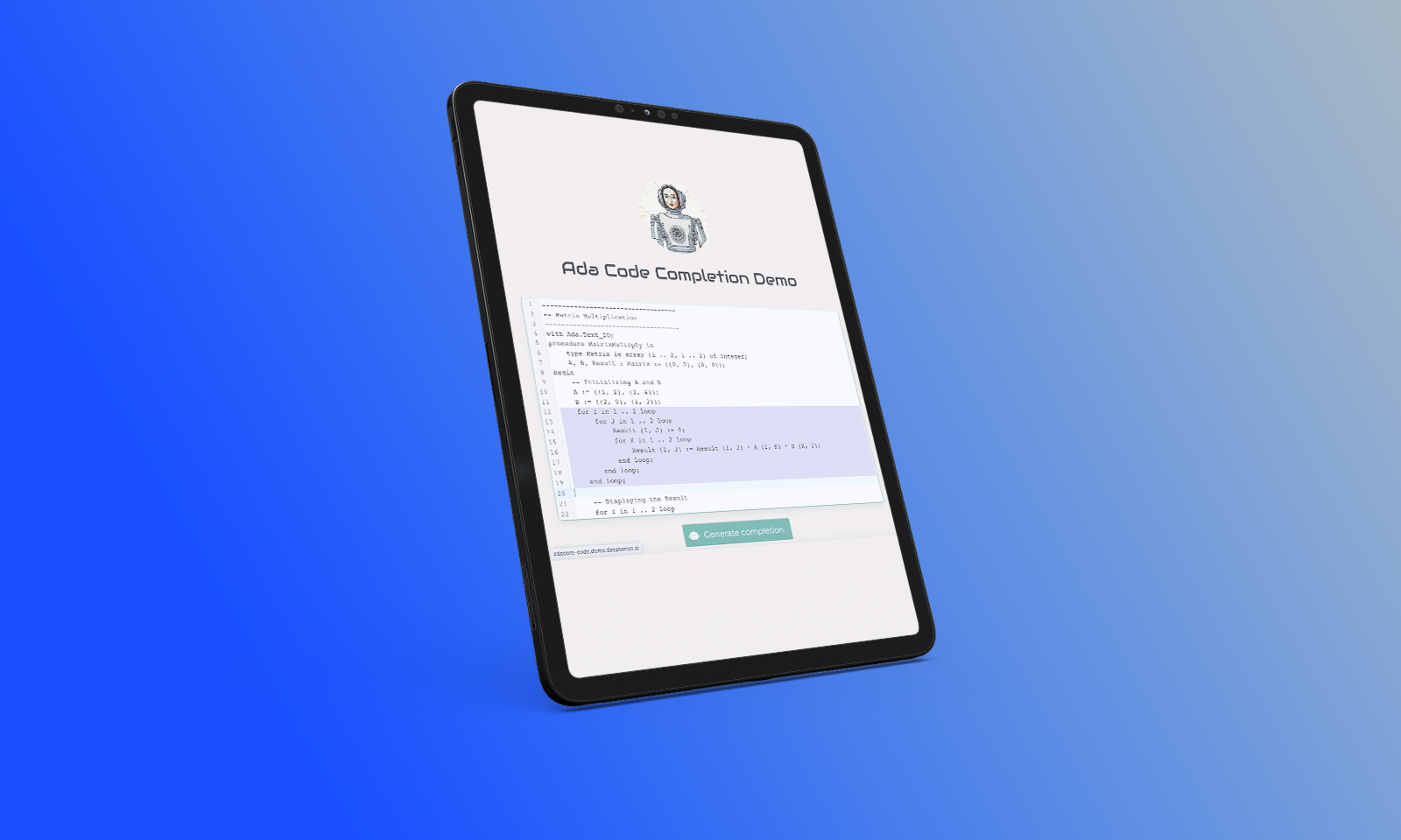 AI Copilot for Ada Language: Boosting Developer Productivity by 40%
