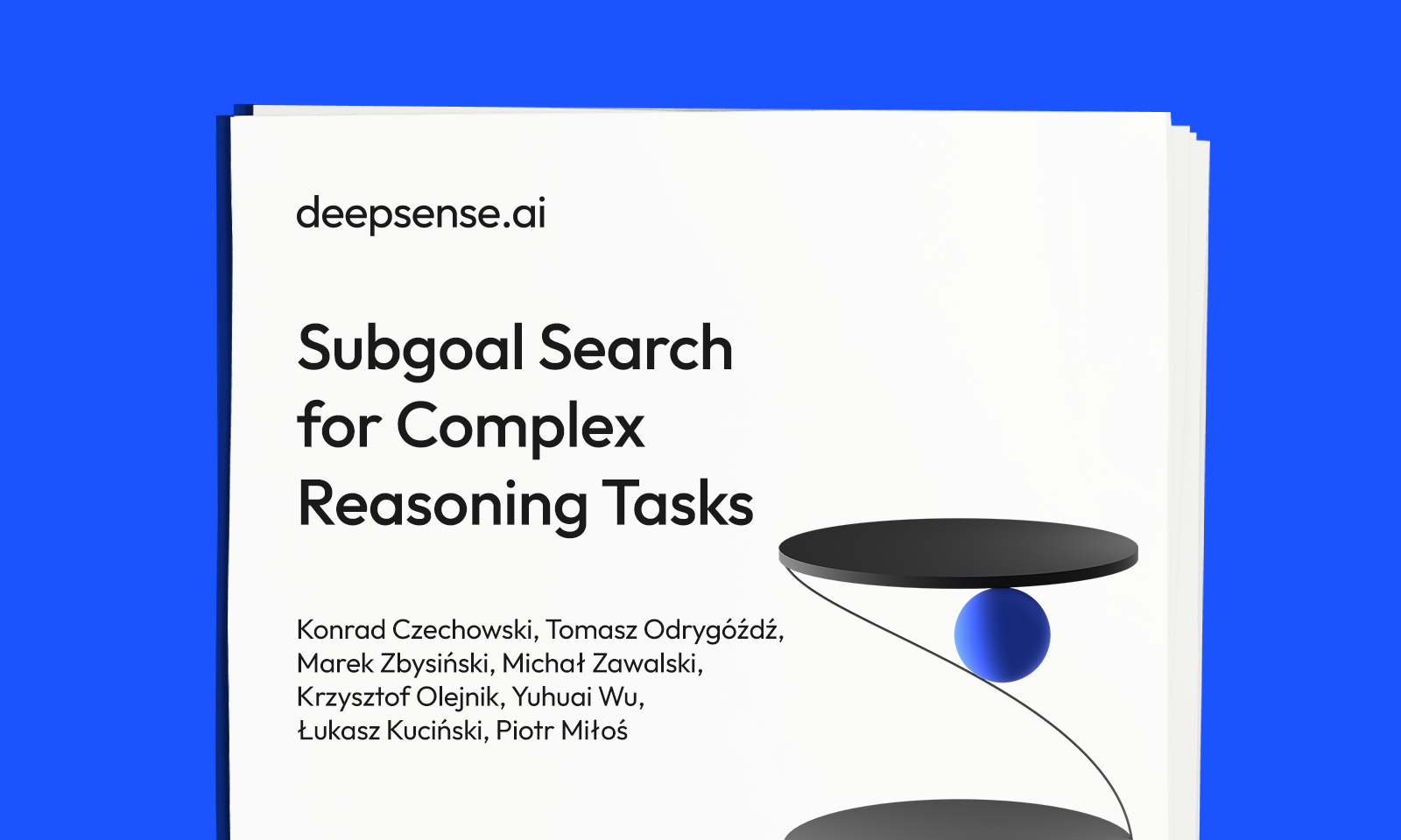 Subgoal Search For Complex Reasoning Tasks - deepsense.ai